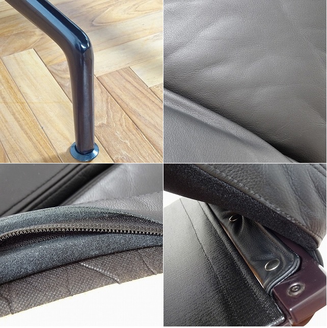 代購代標第一品牌－樂淘letao－★SELUNO★モデルルーム展示美品 Herman Miller ハーマンミラー Eames Chaise イームズチェイス シェーズロング 黒本革 131万 ...